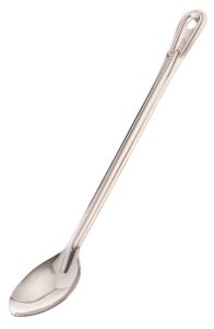 browne foodservice 18" extra long handled solid serving spoon