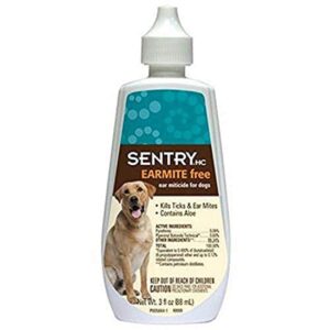 sentry hc earmitefree ear miticide for dogs, 3 oz