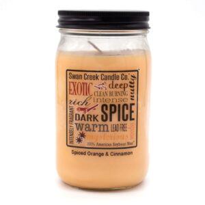 swan creek candle spiced orange & cinnamon 24 oz candle