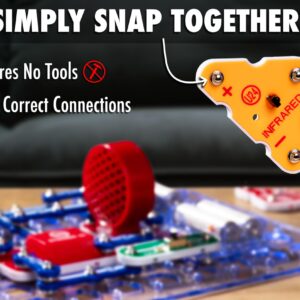 Snap Circuits LIGHT Electronics Exploration Kit | Over 175 Exciting STEM Projects | Full Color Project Manual | 55+ Snap Circuits Parts | STEM Educational Toys for Kids 8+,Multi