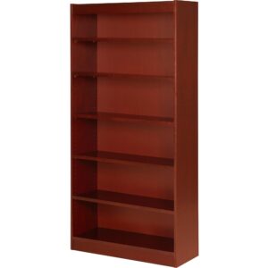 llr89054 - lorell six shelf panel bookcase