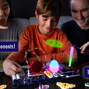 Snap Circuits LIGHT Electronics Exploration Kit | Over 175 Exciting STEM Projects | Full Color Project Manual | 55+ Snap Circuits Parts | STEM Educational Toys for Kids 8+,Multi