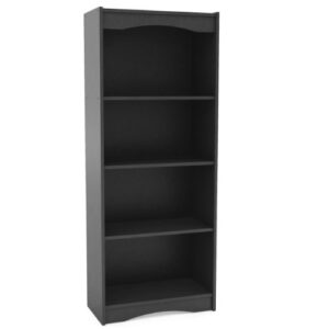 sonax hawthorn tall bookcase, 60", midnight black