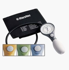 riester - mobile aneroid sphygmomanometer ri-san latex free - - blue