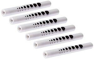 grafco disposable penlight- medical pen light with pupil gauge imprint for doctors and nurses, pack of 6, white, 4062