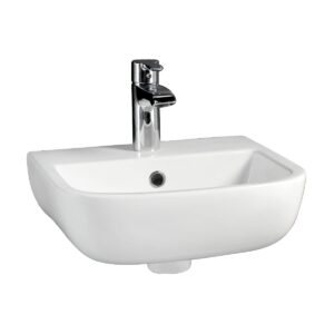 series 600 small wall-hung basin 15-3/4" w x 14-3/8" d x 6-3/4" h