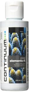 continuum aquatics coral elements n - vitamin & trace mineral nutrient supplement for coloration of live corals & reef aquarium, 125-ml