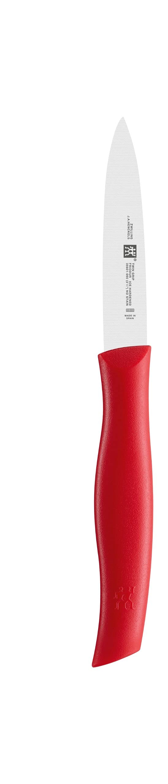 ZWILLING Knife Twin Grip with Peeler, Stainless Steel, Silver/Red, 48 x 38 x 28 cm