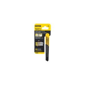 stanley 10150 straight handle knife w/retractable 13 point snap-off blade, yellow/gray