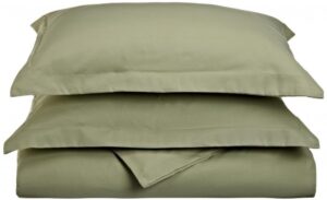 elegant comfort 1500 thread count wrinkle resistant ultra soft luxurious egyptian quality 3-piece duvet cover set, full/queen, green