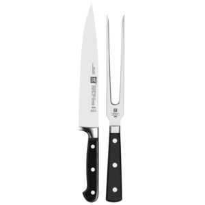 zwilling professional s 2-piece razor-sharp german carving knife set, made in company-owned german factory with special formula steel perfected for almost 300 years, dishwasher safe