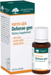 genestra brands defense-gen | dog rose, black alder, and silver birch herbal supplement | 0.5 fl. oz.