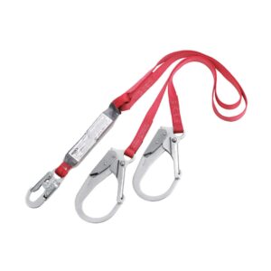 lanyard, 2 leg, polyester, red