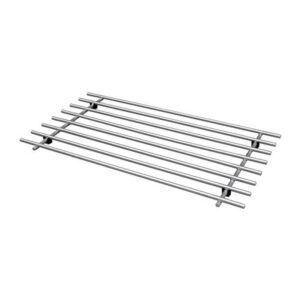 lamplig stainless steel 50 cm x 28 cm trivet with plastic anti slip feet