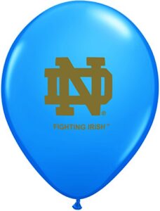 pioneer balloon company 10 count university of notre dame latex balloon, 11", multicolor