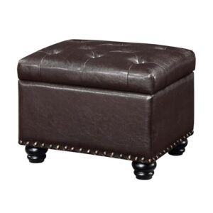 convenience concepts 163010e ottoman, 24"l x 18"w x 18"h, dark espresso