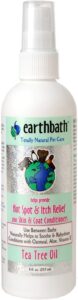 earthbath, hot spot relief spray - tea tree oil hot spot treatment for dogs, best dog shampoo for itching & skin conditions, made in usa, cruelty free itch relief for dogs - 8 oz (1 pack)