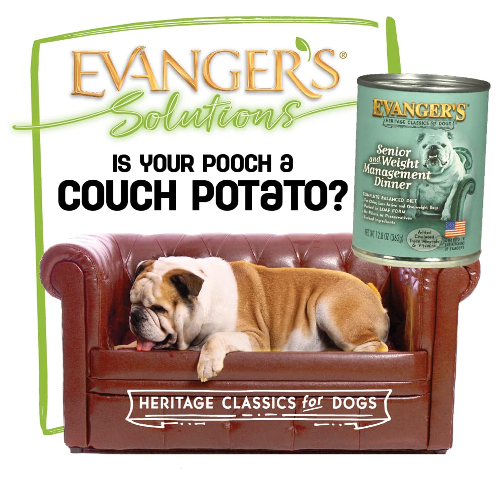 Evanger's Heritage Classics Senior & Weight Management for Dogs - 12, 12.5 oz Cans