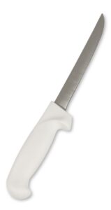 crestware 6-inch boning knife, high carbon german steel with white handle, (pack of 12)