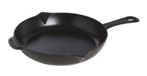 staub cast iron fry pan, black, 25 cm