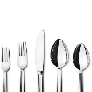 Georg Jensen Bernadotte 5-Piece Stainless Steel Flatware, 18/8