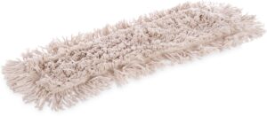 sparta flo-pac dust mop tie back for cleaning, 24 x 5 inches, tan, (pack of 12)