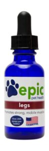 epic pet health legs - promotes leg and hip strength naturally (1 ounce, dropper)