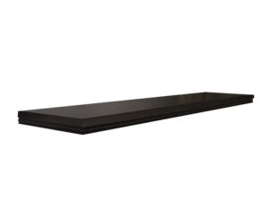 inplace shelving 0191409 warwick floating wall mountable shelf with invisible bracket, black, 18-inch wide by 8-inch deep by 1.25-inch high