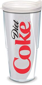 tervis plastic, coca-cola - diet coke tumbler with wrap and frosted lid 16oz, clear