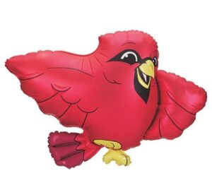 red bird cardinal 26" mylar balloon birthday party decorations supplies kit