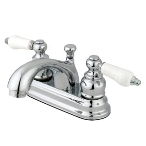 kingston brass gkb2601pl vintage 4-inch centerset lavatory faucet with retail pop-up, chrome