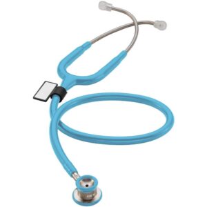 mdf instruments mdf777i-03 md one infant stainless steel dual head stethoscope, infant-baby blue