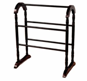 frenchi home furnishing quilt rack, dark cherry