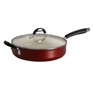 tramontina covered deep skillet 11-inch, metallic copper, 80110/045ds