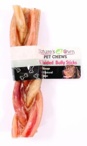 best buy bones bully braided sticks, 6-inch, 1 count, natural dental care and high-protein chews for your dog's health