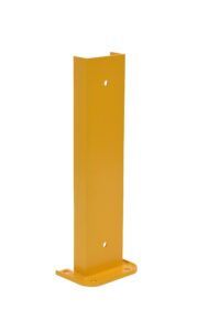 vestil g6-24 structural rack guard, steel, base 8" width x 6" depth x 24" height