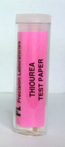 eisco labs thiourea paper strips - genetic taste testing (vial of 100)