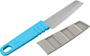 msr alpine camping kitchen knife,blue