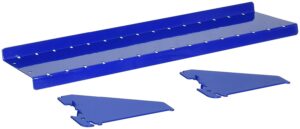 wall control pegboard shelf 4in deep pegboard shelf assembly for wall control pegboard and slotted tool board – blue