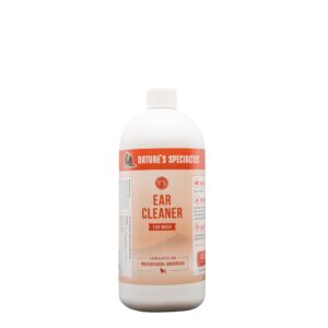 nature's specialties dog ear cleaner medicated solution non-greasy non-irritation made in usa non-toxic, 32 ounces