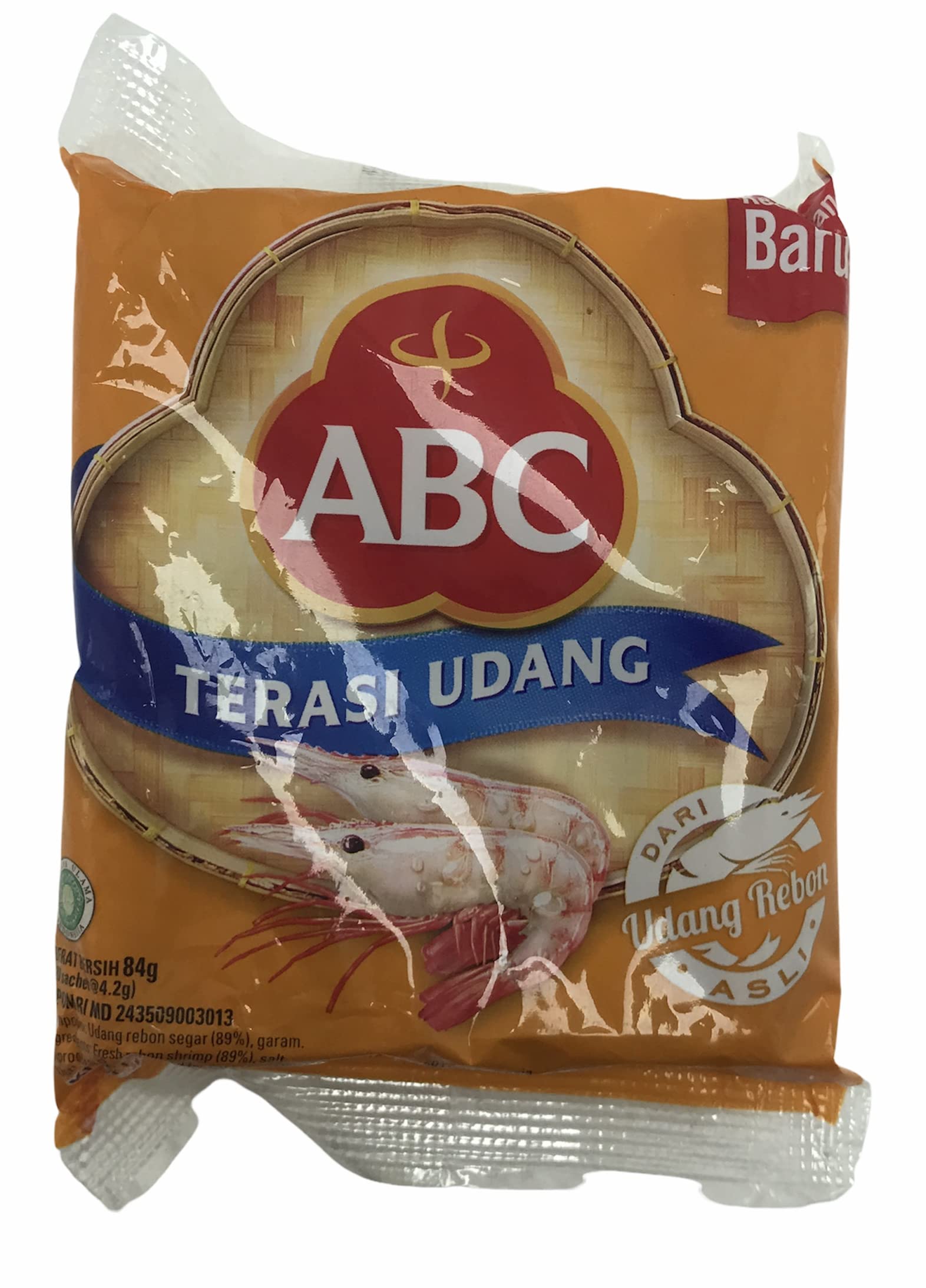 4.2gX20 pieces ABC Indonesia seasoning against Terasi Udang single-use type [parallel import goods]