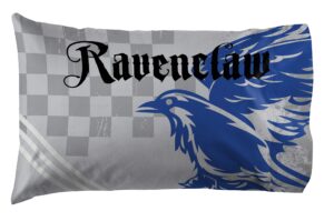 harry potter ravenclaw 1 pack pillowcase - double-sided kids super soft bedding (official harry potter product)