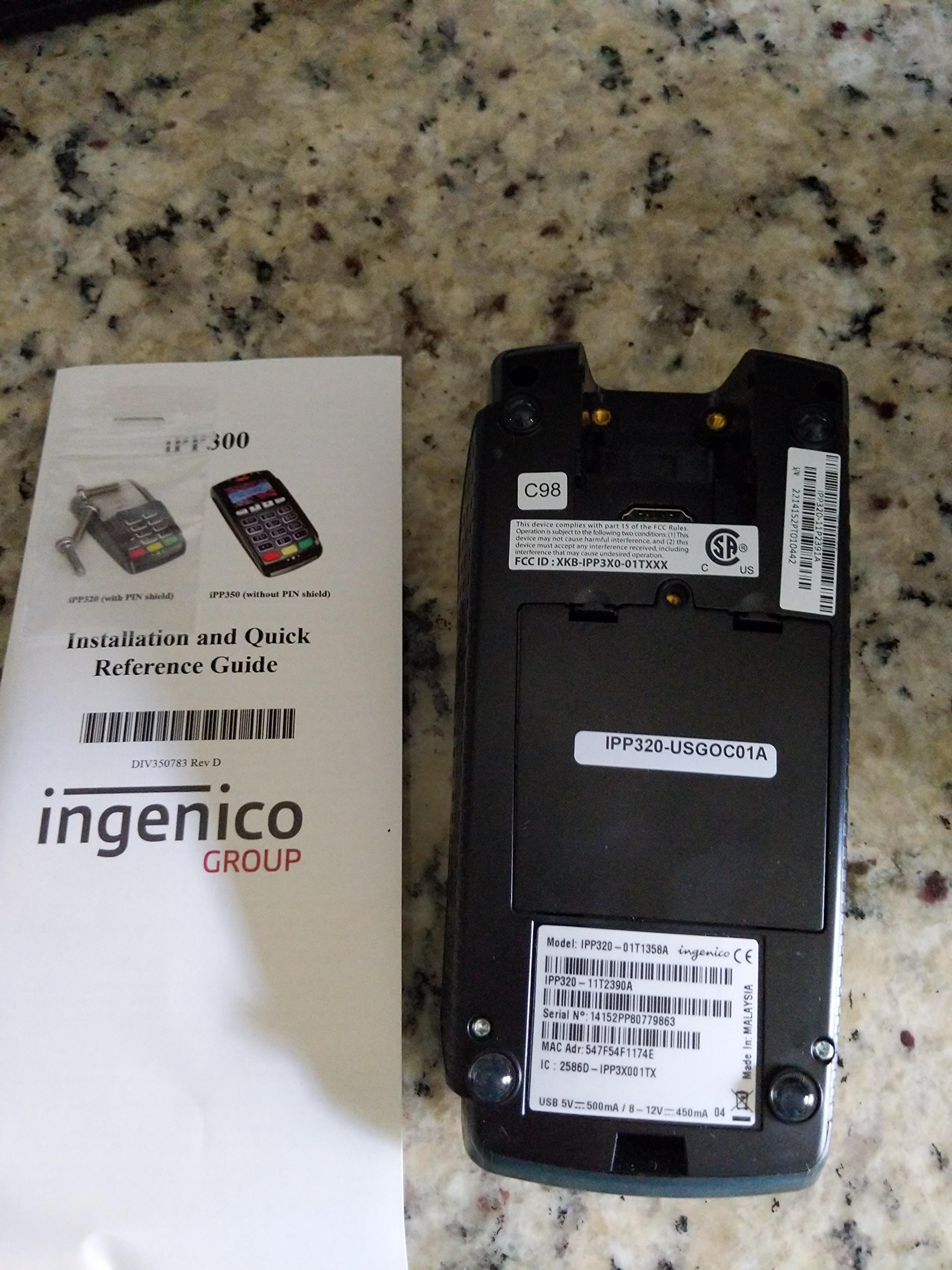 Ingenico iPP320 w/SCR / Contactless