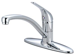 pioneer 2lg160h-bn single handle kitchen faucet, pvd brushed nickel finish