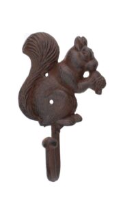 iron squirrel coat hook by upper deck