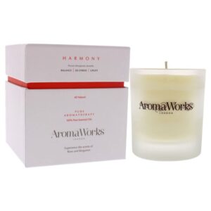 AromaWorks London Harmony Candle | Creates a Calm Enhancing Atmosphere | Provides a Sense of Happiness | Naturally Scented | 100% Pure Essential Oils (2.64 Oz)