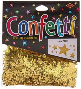 beistle gold stars confetti