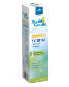 curad cur095010 medline pure and gentle disposable mineral oil enema, 4.5 oz bottles, pack of 24