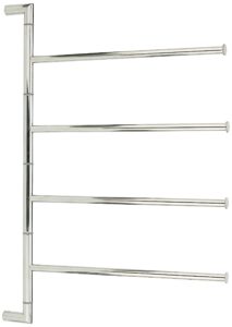 smedbo sme, stainless steel polished fk634 towel rail swing-arm, 40.7 x 6 x 62.9 cm