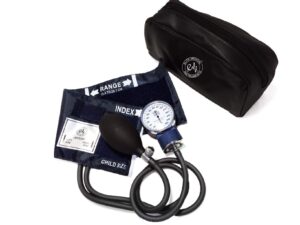 emi pediatric aneroid sphygmomanometer manual blood pressure monitor with child sized cuff (fits arms size: 18.4 cm to 26.7 cm) and carrying case ebc-215